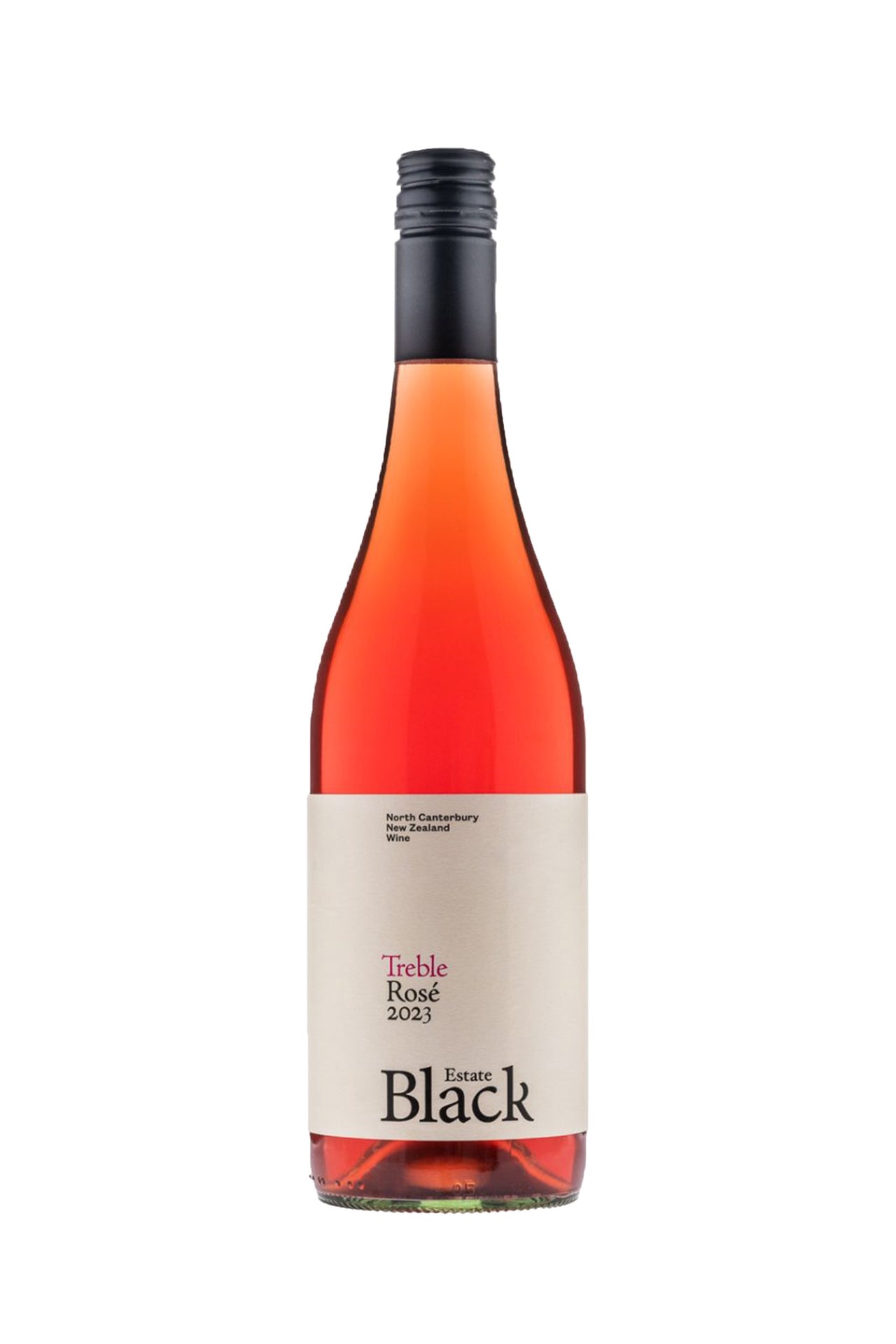 Black Estate 'Treble' Rose, 2023, Waipara – Neat